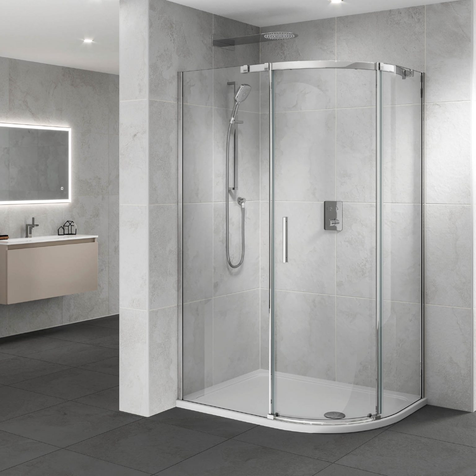 Sliding Quadrant Shower Cubicle - Phoenix Bathrooms