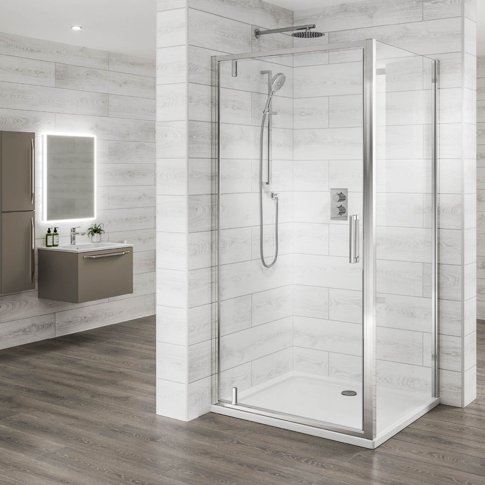 Pivot Door Shower Enclosure - Phoenix Bathrooms