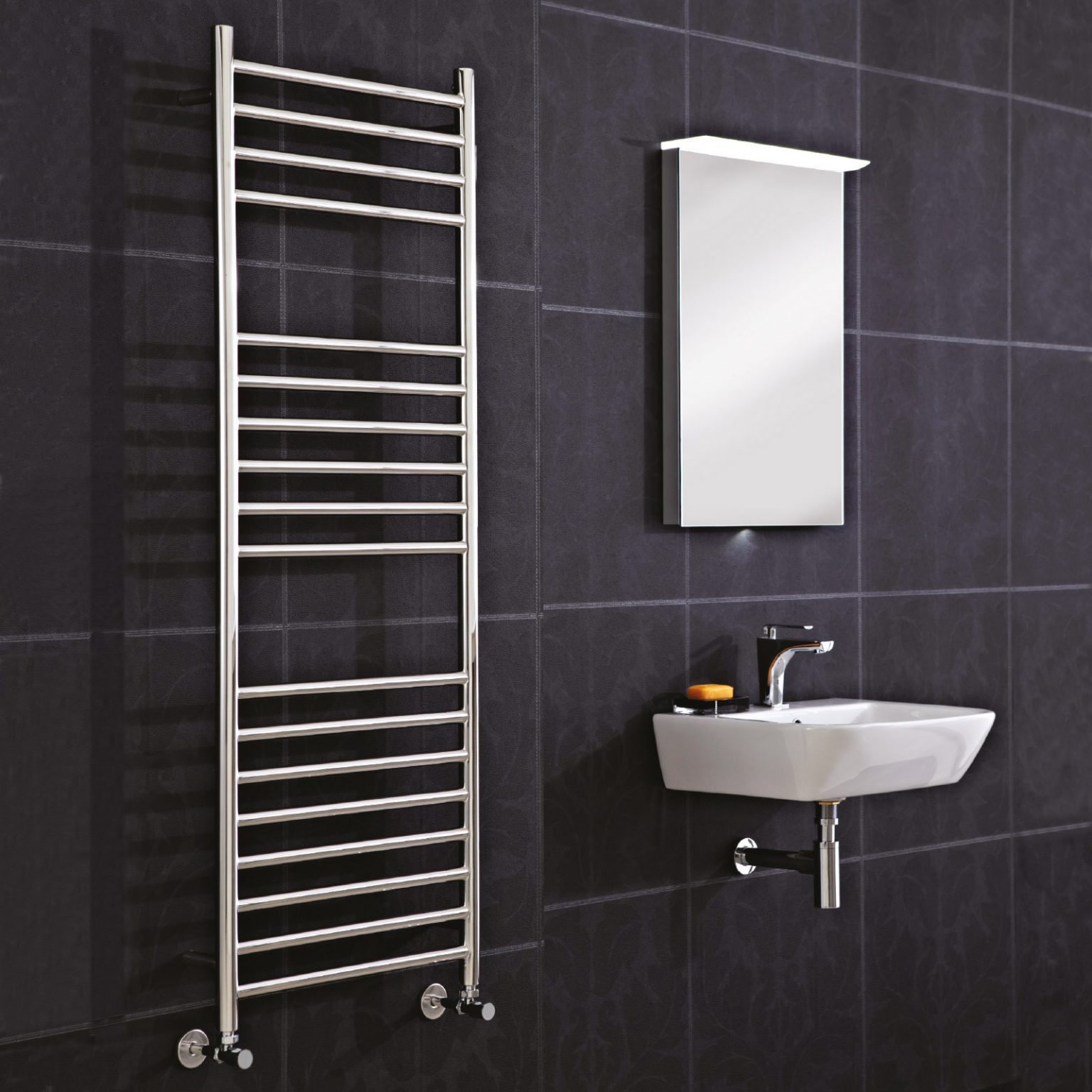 Polished Stainless Steel Radiator - Phoenix Bathrooms