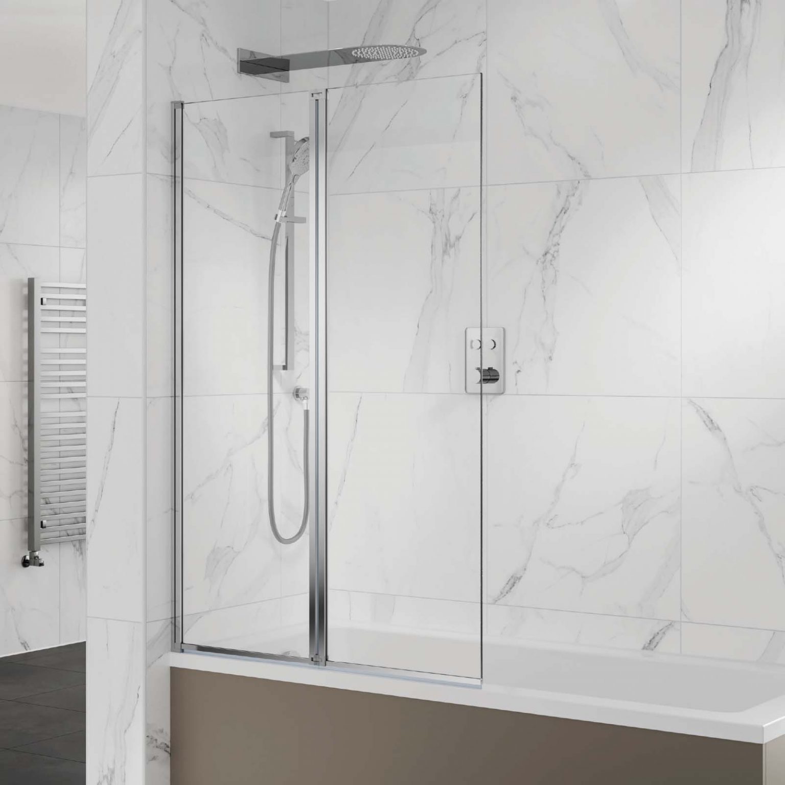 Sesia Square Top Pivot 8mm - Phoenix Bathrooms