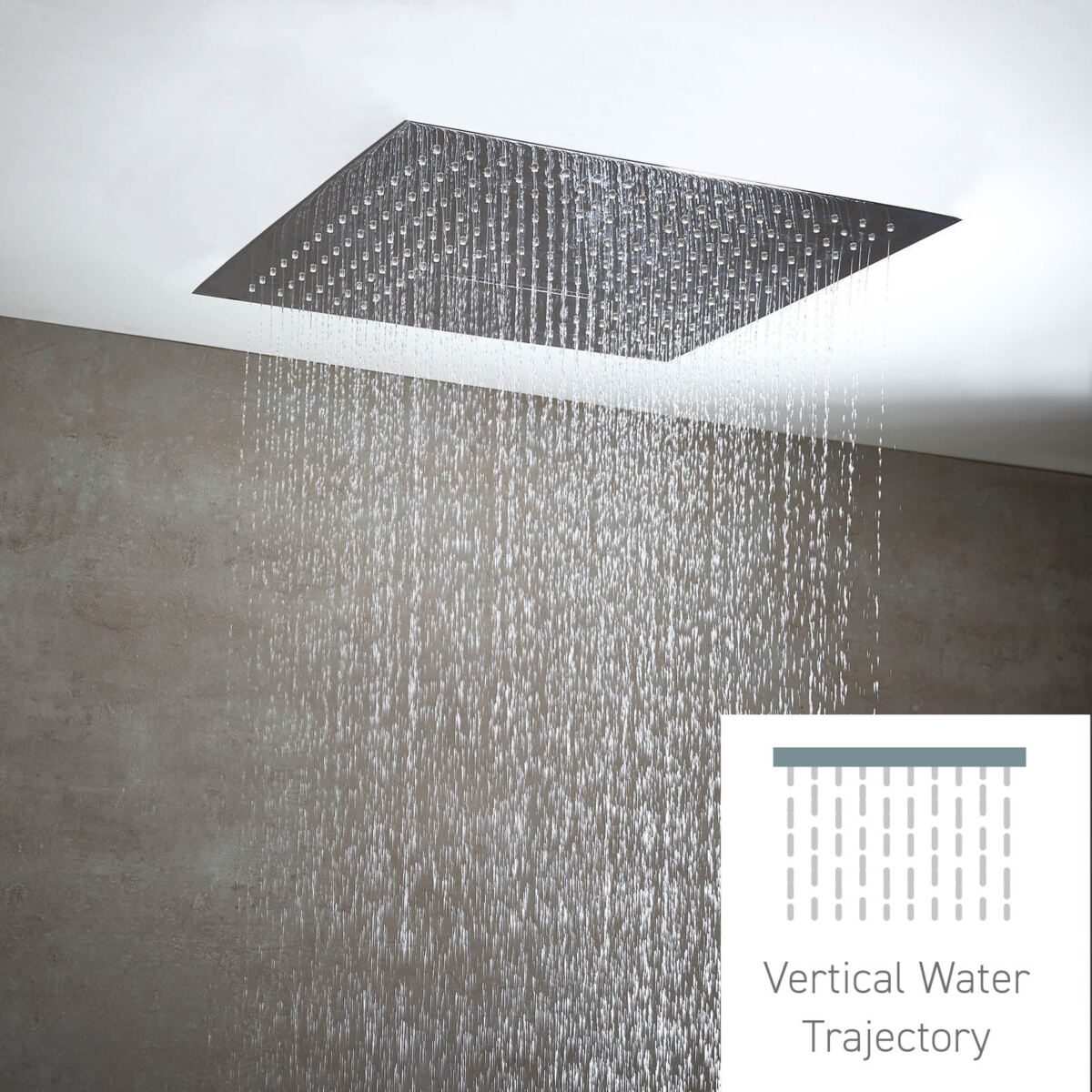 Luxury Dual Function Ceiling Mounted Shower Head - Phoenix Bathrooms