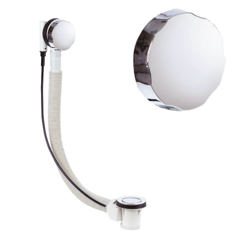 Round Overflow & Pop Up Bath Waste - Phoenix Bathrooms