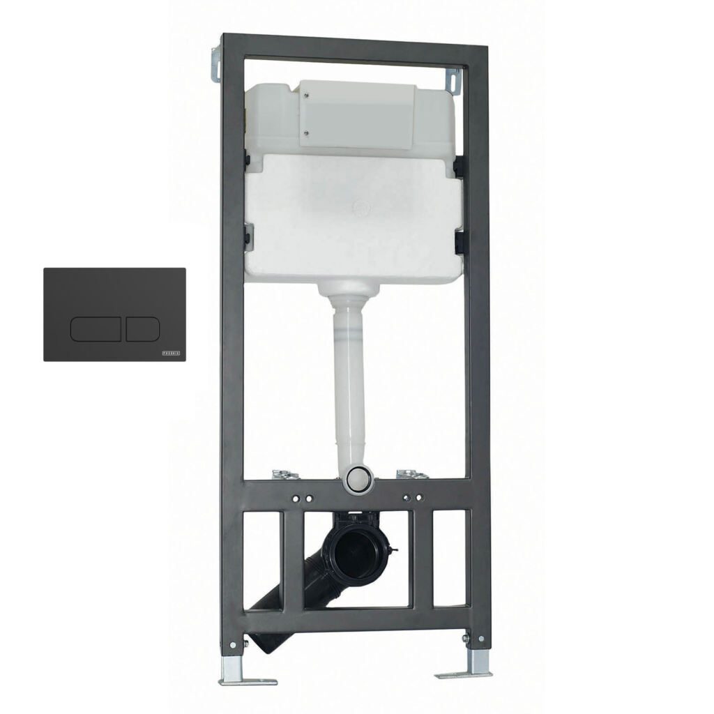 120 Support Frame And Cistern With Push Plate