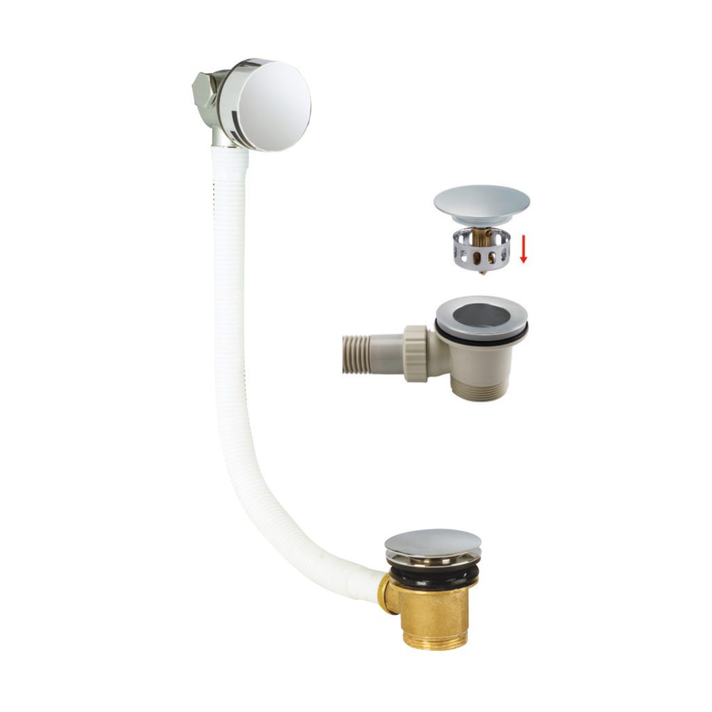 Easy Clean Bath Waste & Round Overflow Filler