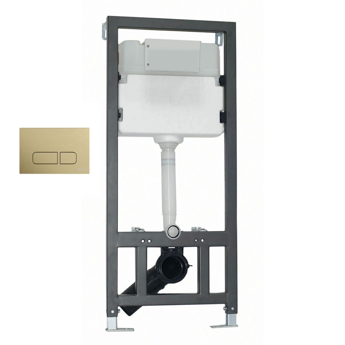 120 Support Frame And Cistern With Push Plate