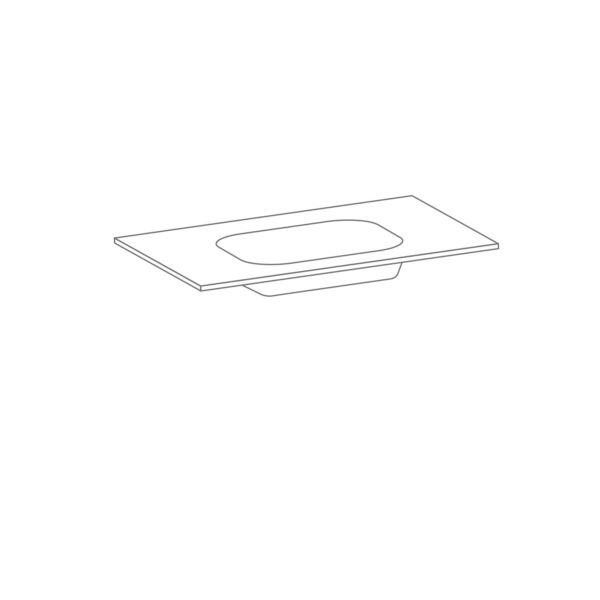 Lune Single Drawer Wall Mounted Basin Unit