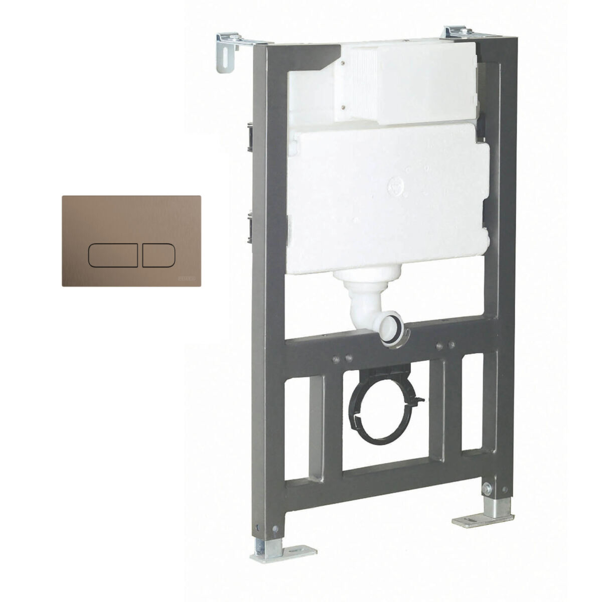 82 Support Frame And Cistern With Push Plate