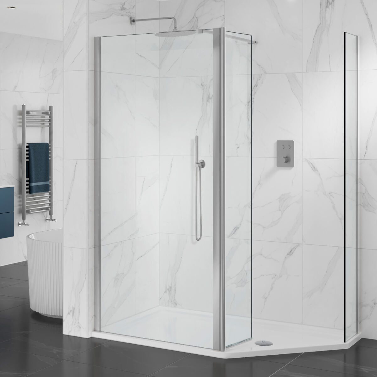 Walk-In Neo Corner 10mm - Phoenix Bathrooms